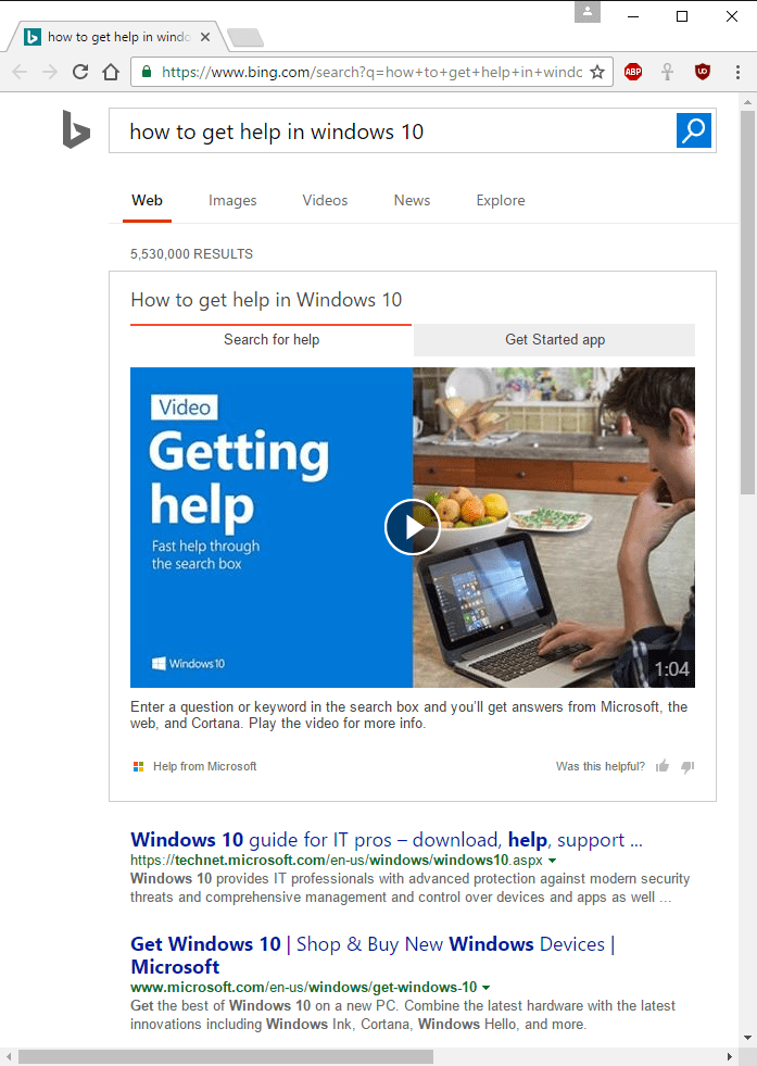 How to get system help in Windows 10